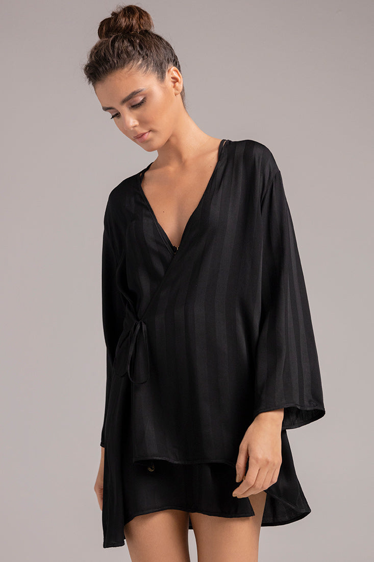 Short kimono with side tie – Touche Internacional